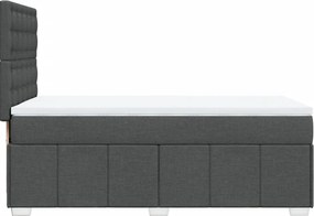 Box spring postel s matrací tmavě šedá 80 x 200 cm textil 3291510