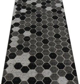 Berfin Dywany, Kusový koberec Lagos 1675 Dark Grey (Silver), 80x150, šedá, obývací pokoj