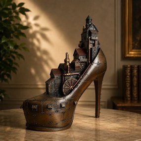 Steampunková bota – vesnice na vysokém podpatku, Veronese WU76936