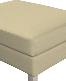Potah na podnožku IKEA Karlstad barva zelená látka pletený vzor