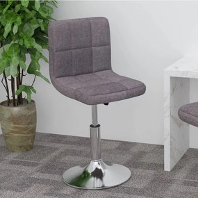 Otočná barová židle taupe textil 334208