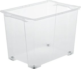 Regalux Úložný box na kolečkách, 58,3 × 39,2 × 41 cm, 65 l, transparentní