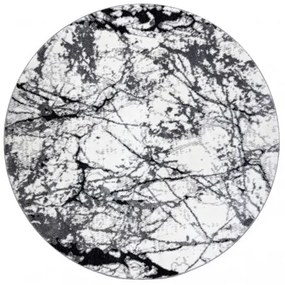 Moderní kulatý COZY 8871, Marble, Mramor Strukturální, dvě úrov velikost kruh 160 cm | krásné koberce cz
