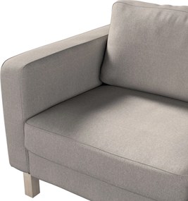 Potah na pohovku IKEA  Karlstad 2-místná, nerozkládací, krátký barva béžová látka pletený vzor