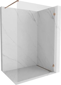 Mexen Lunar sprchová stěna pravá 150 x 200 cm, 8mm čiré sklo, růžové zlato, 830-150-000-60-00-P
