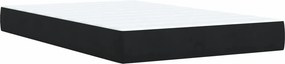 Box spring postel s matrací černá 120 x 190 cm samet 3290872
