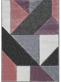 Kusový koberec Warner 4205A růžový Varianta: 60x110 cm