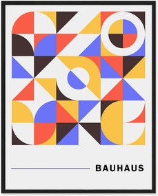 Zarámovaný digitální tisk Retro Moderns Bauhaus Poster