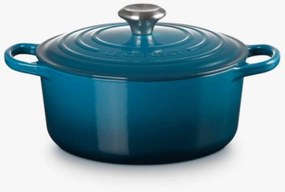 Le Creuset Signature - Pekáč kruhový s poklicí, objem 4,2 l, deep teal 21177246422430
