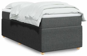 Box spring postel s matrací tmavě šedá 90x190 cm textil 3285533