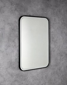 Sapho CETIS zrcadlo s LED osvětlením 60 x 80 cm černá mat CT080