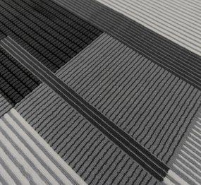 BE Koberec Lotus 9303 GREY - šedý obdélníkový Rozměr: 50x80 cm