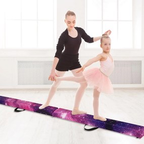 Costway 240 cm kladina dětská kladina, skládací gymnastická kladina s rukojetí