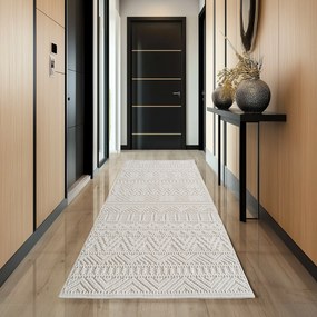 Ayyildiz, Kusový koberec Helix 2202 cream, 140x200, béžová, chodba / předsíň