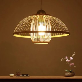 Toolight Natural, stropní svítidlo 1xE27 APP887-1CP, hnědá, OSW-05247
