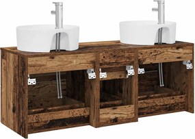 Sada koupelnového nábytku 3 ks Staré dřevo 49,5 x 44,5 x 65 cm 3405889