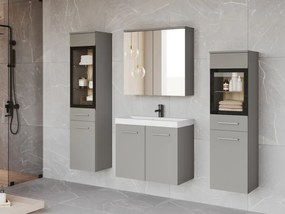 Koupelnový nábytek Apogon II, Barva: šedé palladium, Sifon k umyvadlu: ne, Osvětlení: bez osvětlení, Baterie: ne