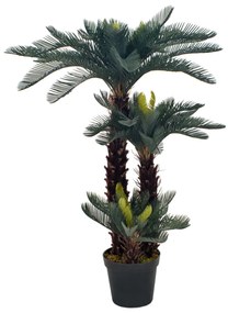 Umělá rostlina cykas japonský s květináčem zelená 125 cm - Default Title