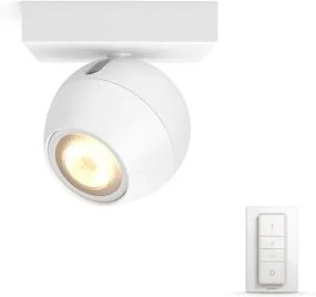 Hue White Ambiance Bodové svítidlo Philps Buckram GU10 50471/31/P7 bílé