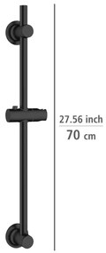 WENKO 25463100 - Sprchová tyč LIBERTÀ 70 cm černá