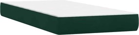Postel Box Spring bez matrace tmavě zelená 200x220 cm samet 3315894