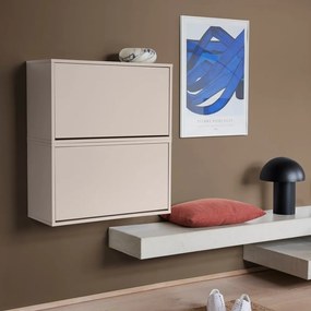 Světle šedý výklopný/závěsný botník 70x30x40 cm – ReCollector