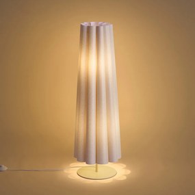 Japandi stojací lampa béžová s látkovým stínidlem 95 cm se 2 světly - Jenni