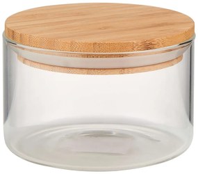 WOODLOCK Skleněná dóza 550 ml - čirá/přírodní