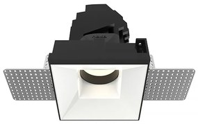 Bezrámečkové vestavné nastavitelné svítidlo Sense Square Trimless Black Délka strany: 120 mm, Teplota chromatičnosti / Stmívání: 3000 Kelvinů /…