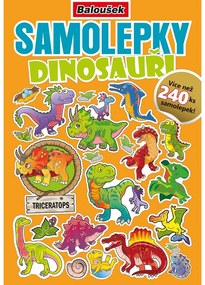Baloušek - samolepkový sešit A5, Dinosauři