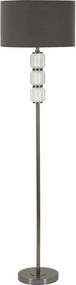 Stojací lampa Bright 164 cm šedá/bílá
