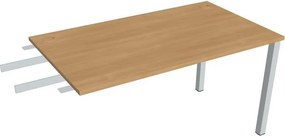Hobis Kancelářský stůl řetězící do úhlu Hobis US 1400 RU, deskaakát, bílá RAL 9016