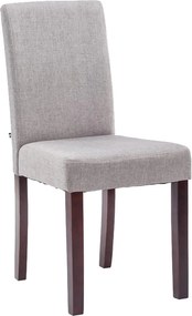 Jídelní židle Ina látka cappuccino – světle šedá