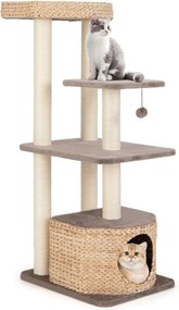 Costway Škrabadlo s Cat Cave a Platforms a Ball a Bied a Cushion Cat Tree