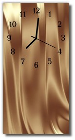 Skleněné hodiny vertikální Kovová grafika zlatá