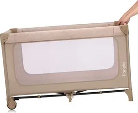 LIONELO Postýlka cestovní Jasmin Beige Sand / od 0 do 36 měsíců