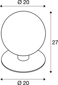 LA 1001999 GLOO PURE 27 Pole, venkovní stojací svítidlo, E27, antracit, IP44 - BIG WHITE (SLV)