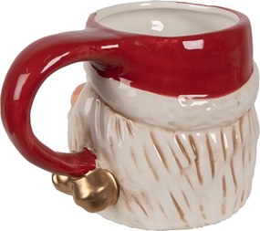 Keramický hrnek hlava Santa - 14*10*11 cm / 450 ml