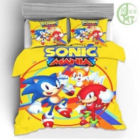 3-dílné ložní povlečení Sonic Varianta: set 08, Velikost: King: 220*240 cm +  50*75 cm