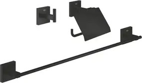 Grohe QuickFix Start Cube - Set koupelnových doplňků 3 v 1 matná černá