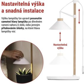 EMOS Bílá LED pěstební lampička 7W Z7905