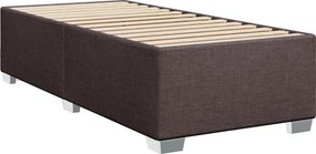 Rám postele bez matrace tmavě hnědá 90 x 190 cm textil 3284439