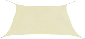 vidaXL Stínící plachta oxfordská látka čtvercová 2 x 2 m [43021] Barva: krémová