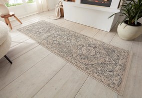 Hanse Home, Kusový koberec Terrain 105596 Sand Cream Grey, 80x200, béžová, ložnice