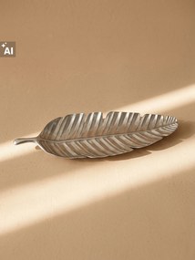 Sinsay - Dekorační tác ve tvaru listu - sříbrná