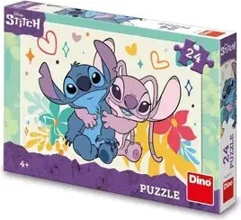 Dino Puzzle Stitch a Angel / 24 dílků / od 4 let