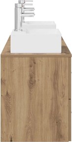 Sada koupelnových skříněk 3 ks Dub artisan 49,5 x 41 x 62,5 cm 3405850