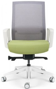Kancelářská ergonomická židle BESTUHL S27 WHITE — více barev, snímatelný potah Modrá