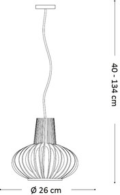 IDEAL LUX Závěsné světlo CITRUS 159850
