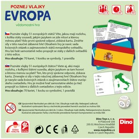 DINO Hra Poznej vlajky Evropa karetní *SPOLEČENSKÉ HRY* dn622616